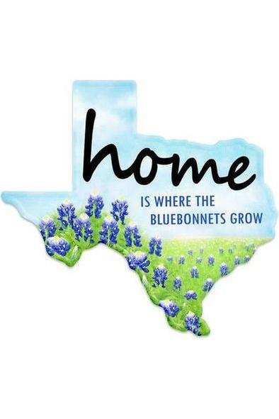 12" Metal Embossed Hanger: Texas Bluebonnets | Michaels