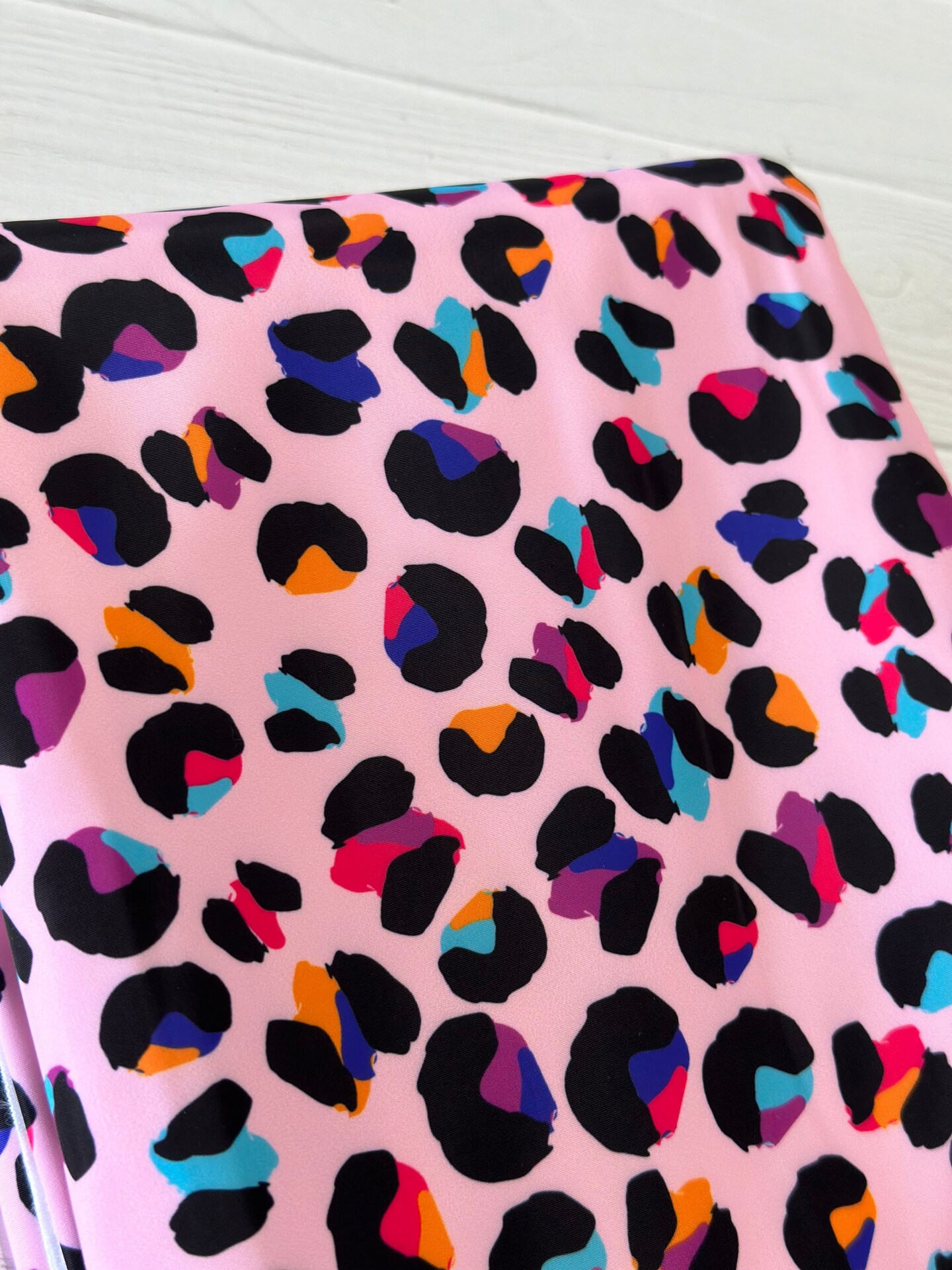 Pastel Leopard Lux Bonded Poly/Nylon, Size: 1 yard | Michaels