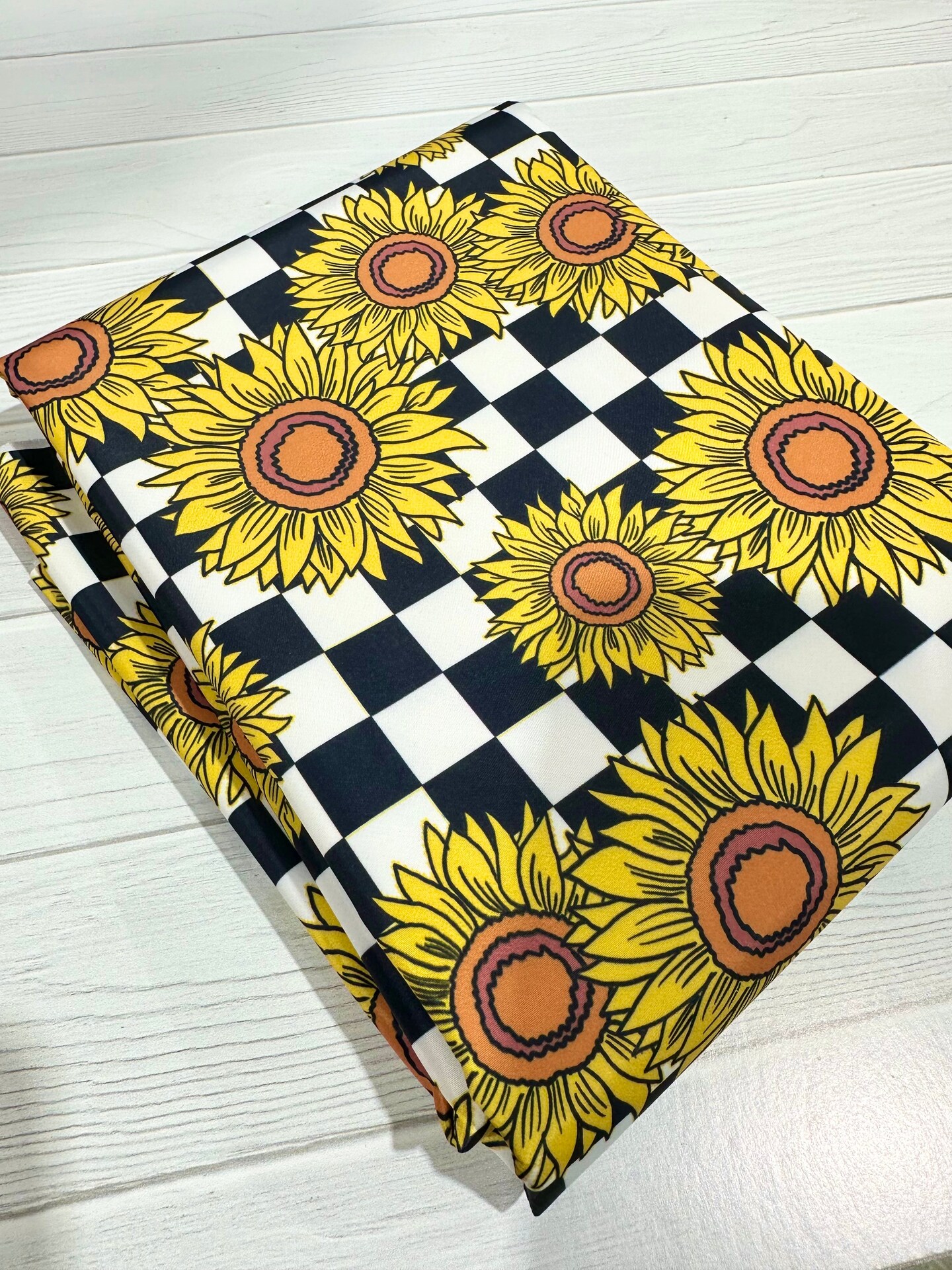 Sunflower Check Lux Bonded Poly/Nylon | Michaels