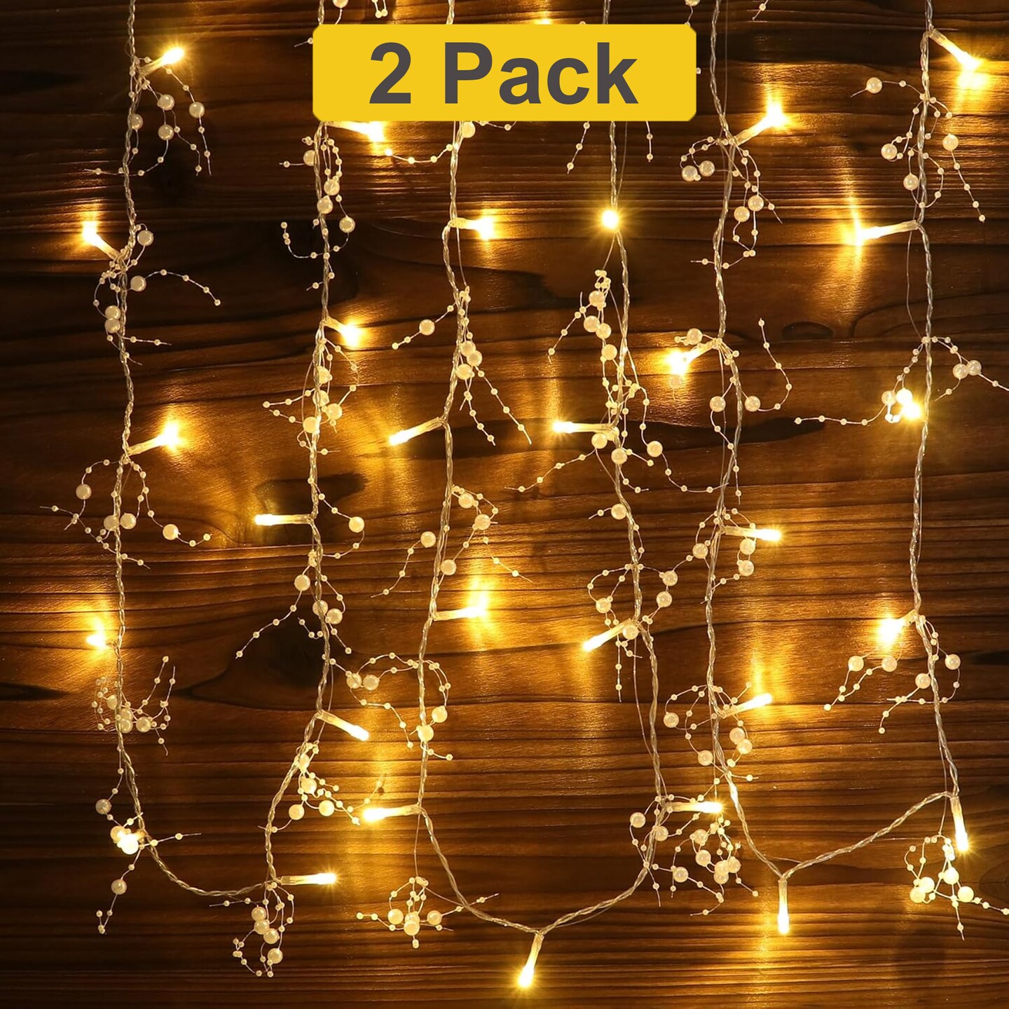 Christmas 20 LED Pearl Cluster String Lights | Michaels