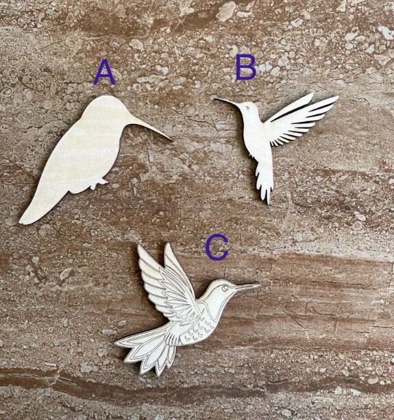 Hummingbird Cutout, Decorative Bird Art, Craftable Hummingbird, DIY ...