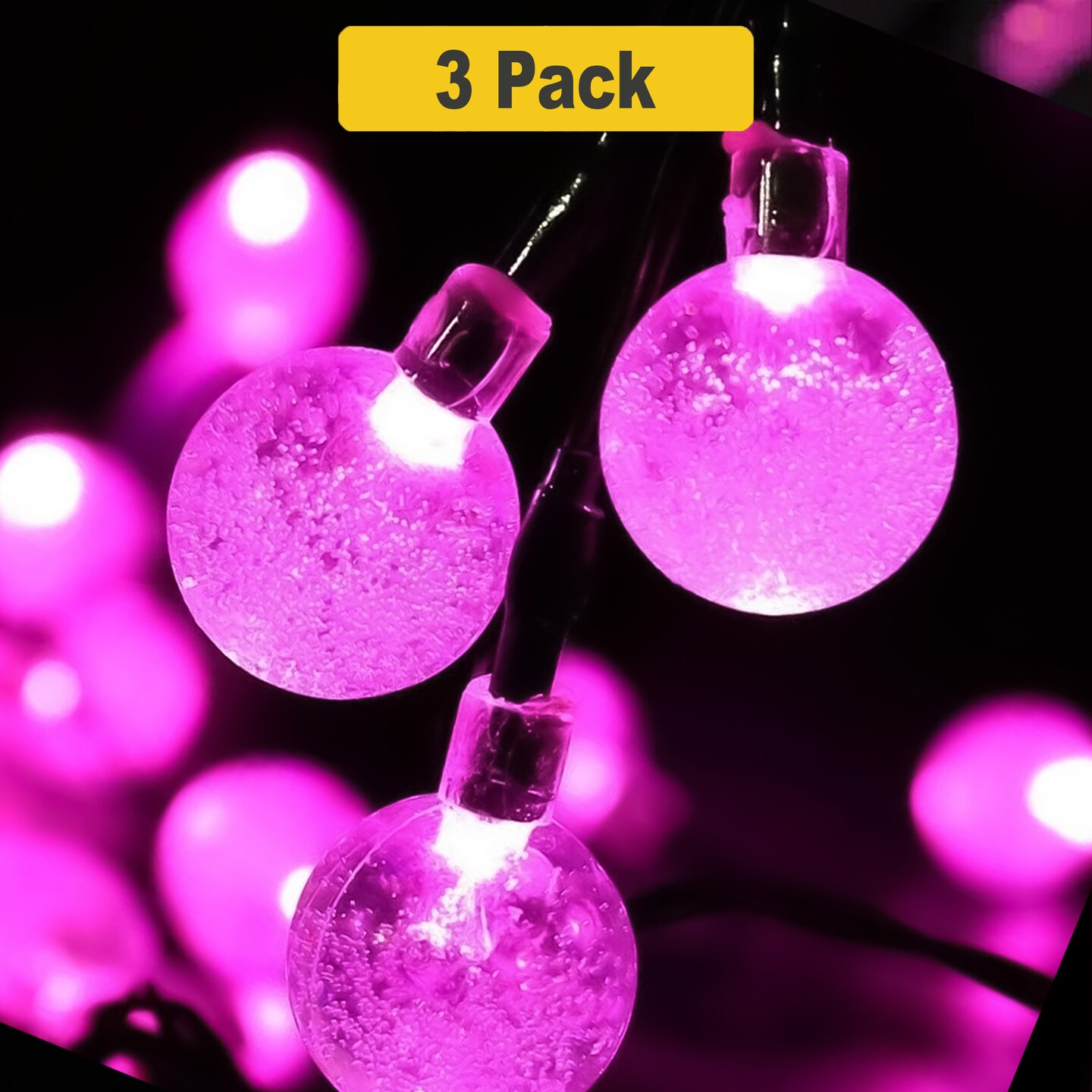 Festive Solar-Powered Bubble String Lights with 60 LEDs | Michaels