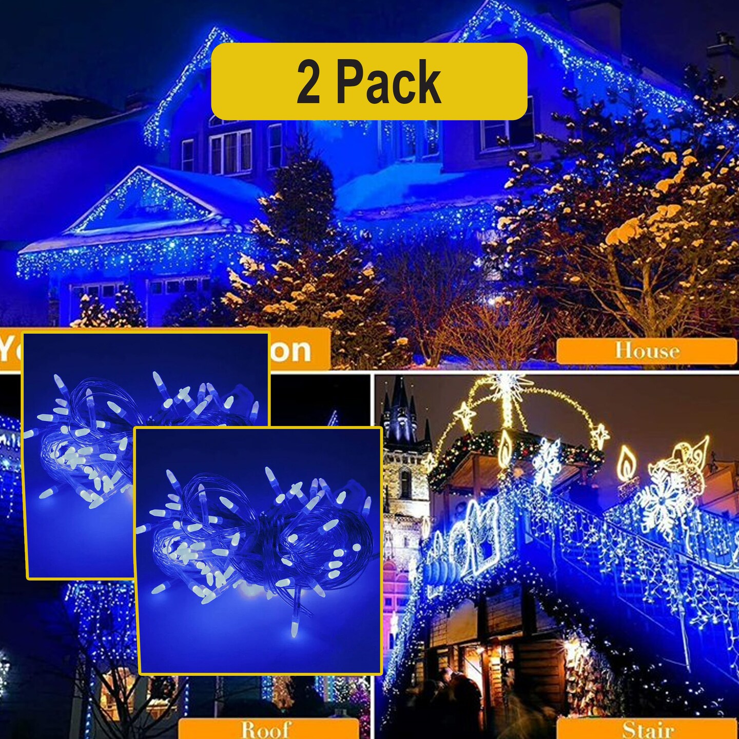 Enchanting 100 LED String Lights for Christmas, Count: Pack 2, Color ...