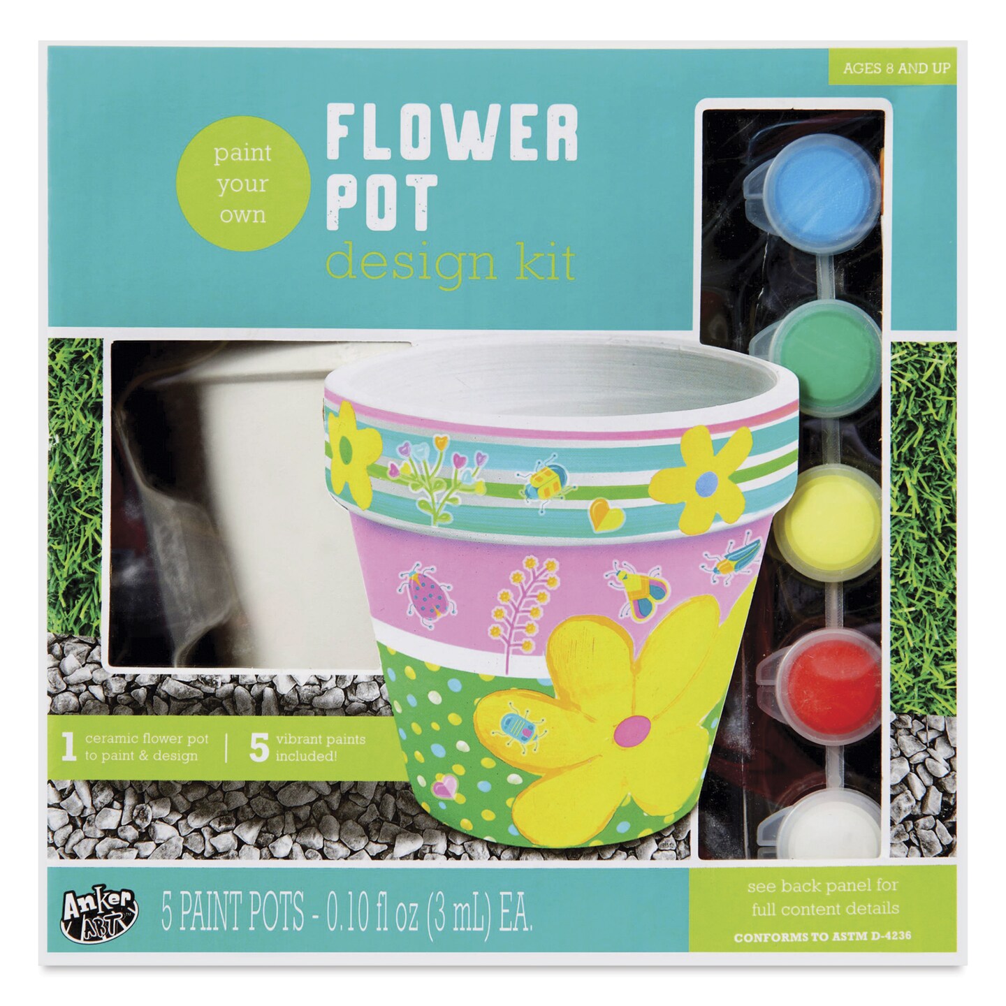 Anker Art Paint Your Own Flower Pot Design Kit | Michaels