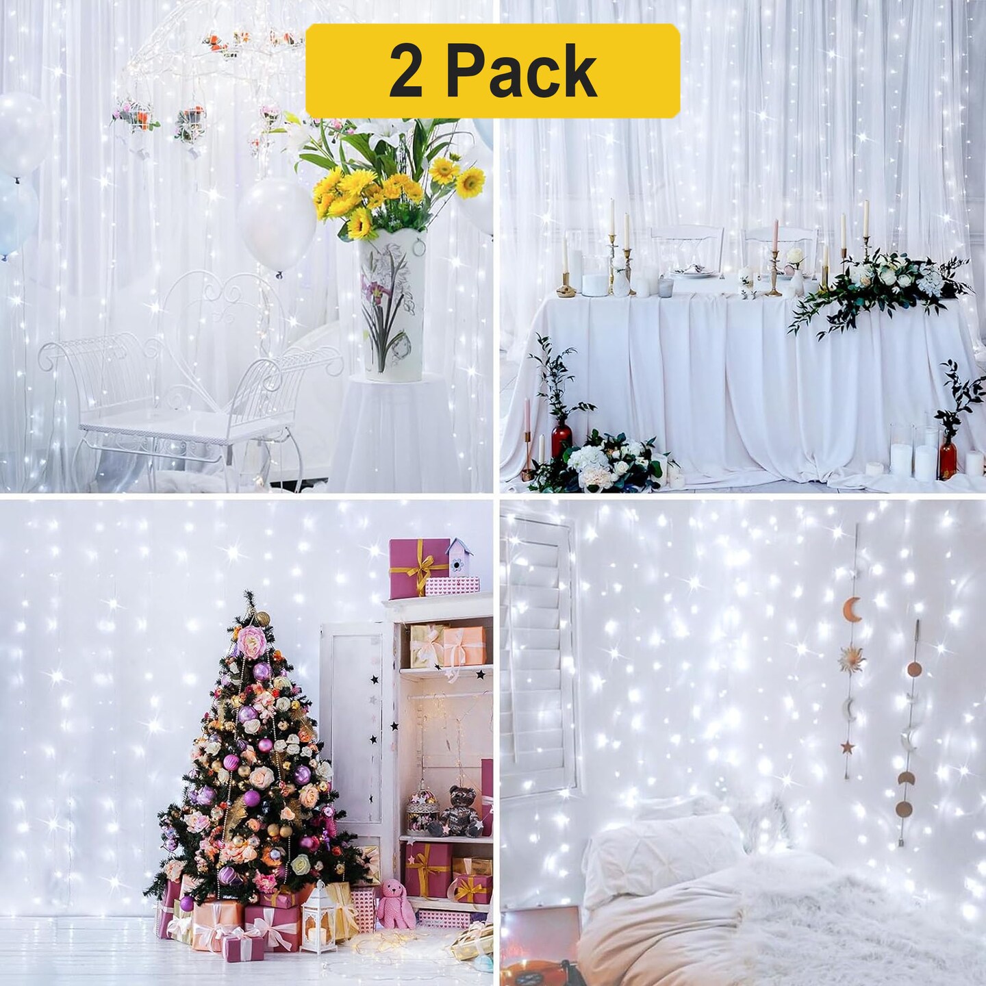 200 LED Curtain Lights for Christmas Create a Spooky | Michaels