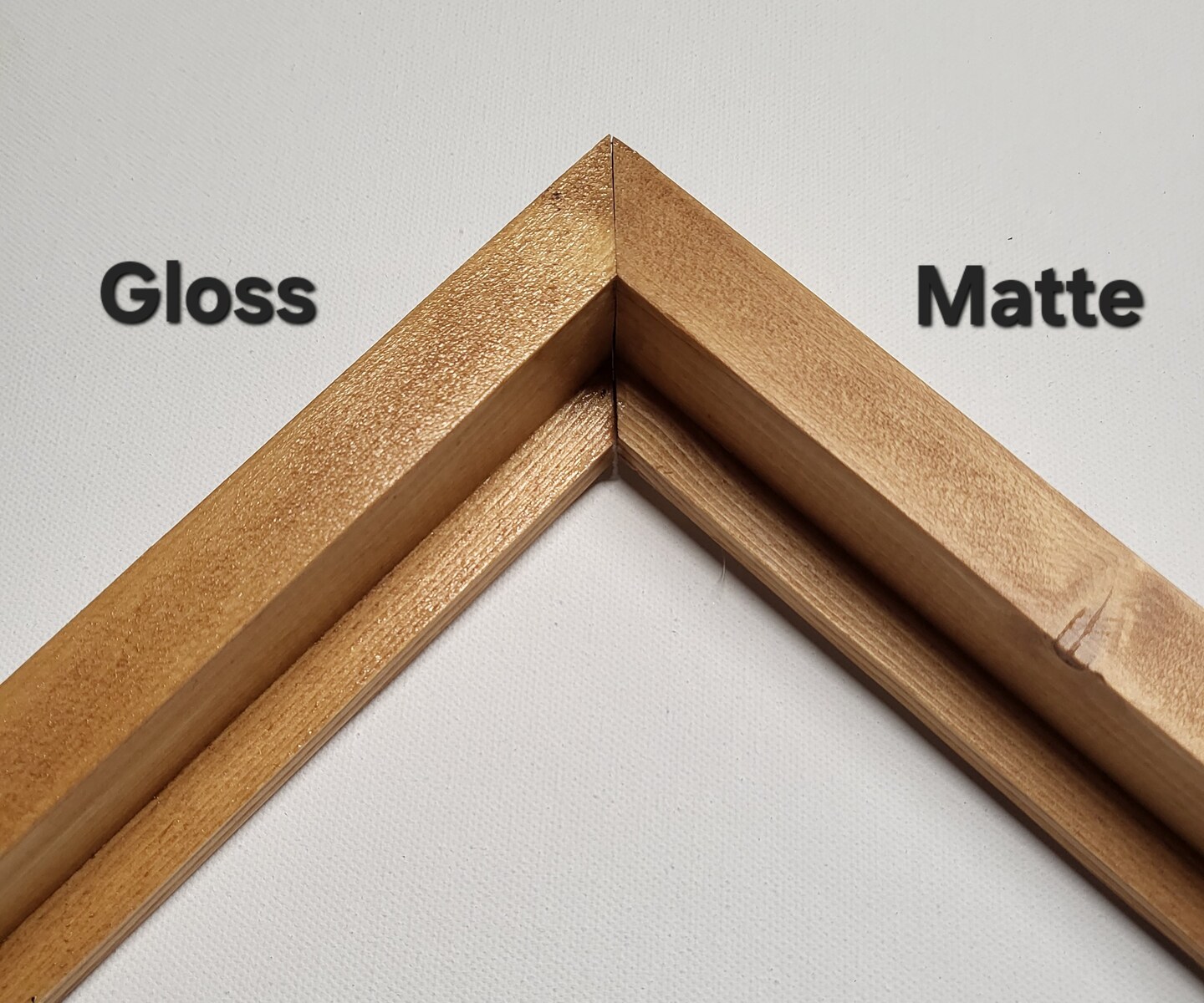 *Gloss light Brown* Thick Border Canvas Floating Frame, Made-to-Order ...