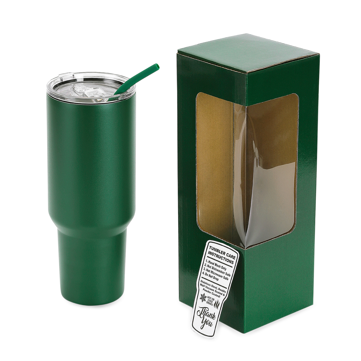 Makerflo 40 oz Powder Coated Tumbler with Sliding Splash & Leak Proof ...