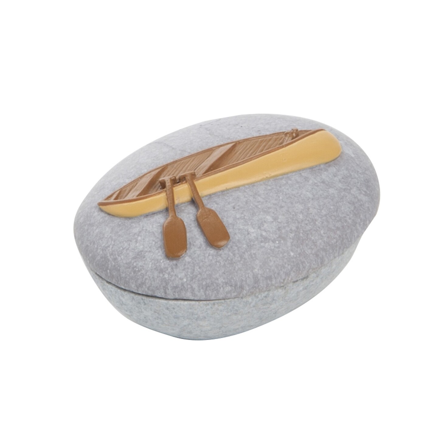 Resin Pebble Box with Canoe | Michaels