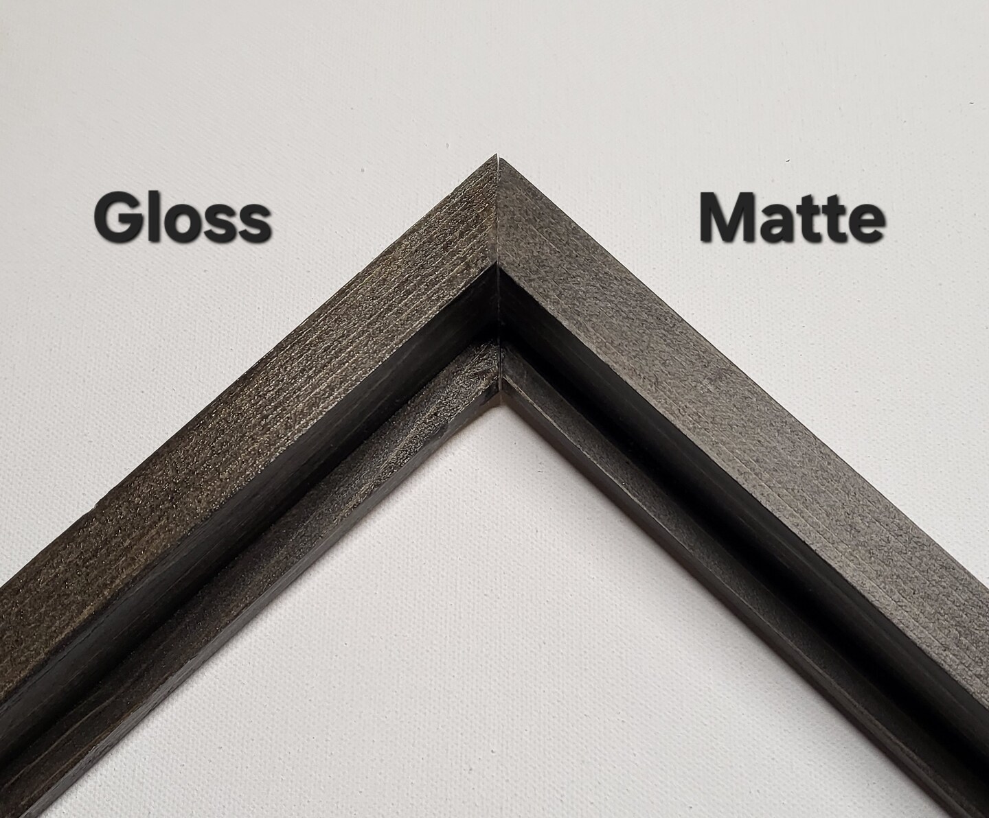 *Gloss Ebony*Thick Border Canvas Floating Frame, Made-to-Order Canvas ...