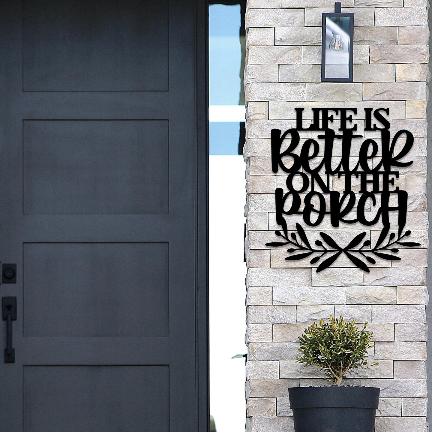 Porch Metal Sign, outdoor metal signs, porch sign, porch decor, laser ...