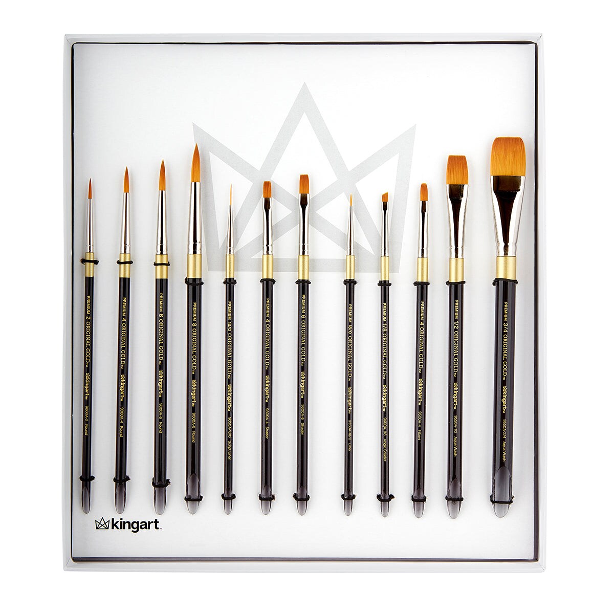 KINGART Original Gold® Brush Set, 12 pc | Michaels