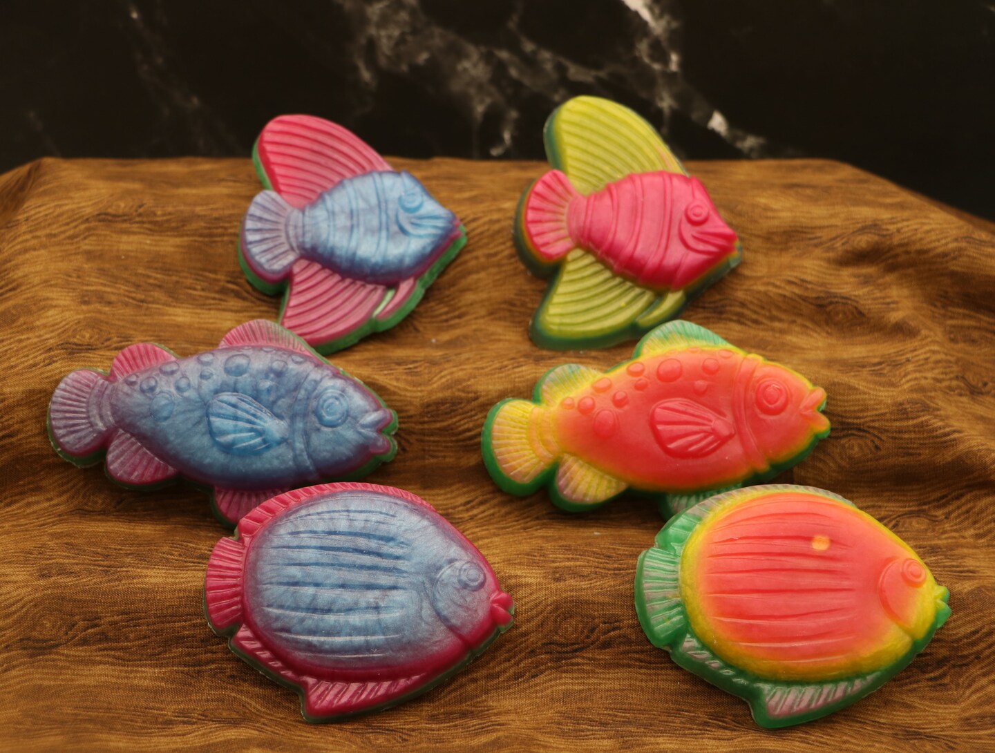 3 pcs Colorful Fish Soaps, Large Fish Soap Gift for Birthday, Father's ...