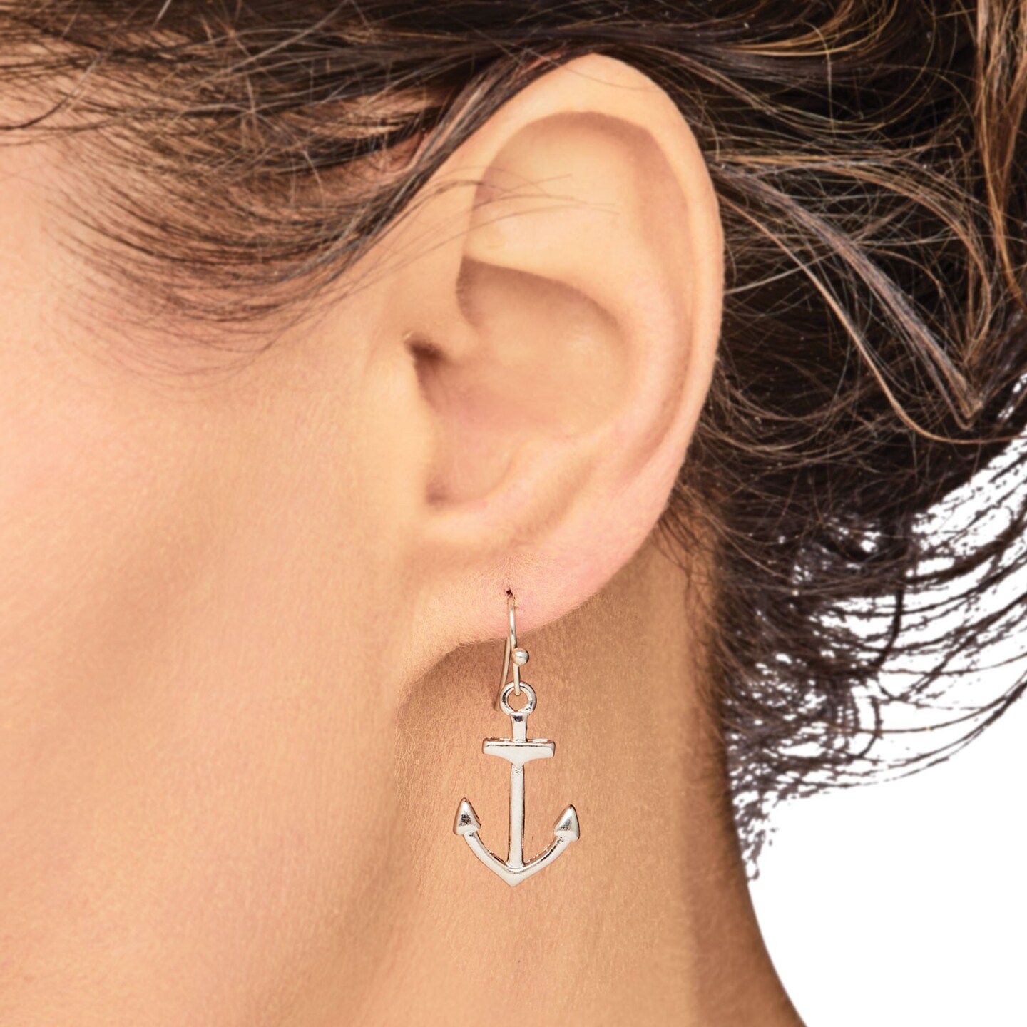 Silver Anchor Earrings | Michaels