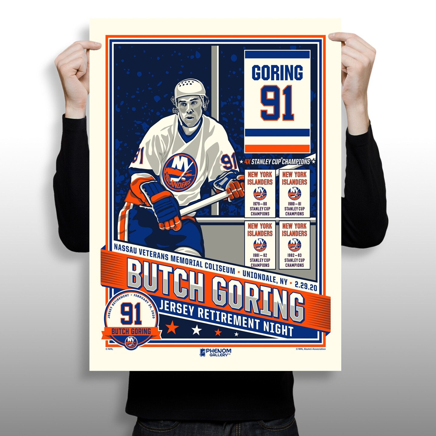 Phenom Gallery New York Islanders Butch Goring Number Retirement ...
