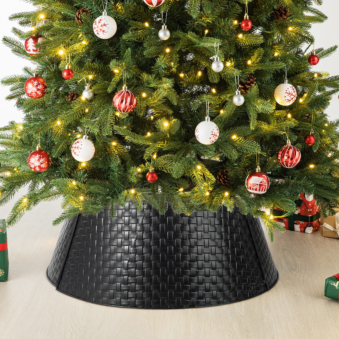 40.5"D/26"D Gold/Black Metal Tree Collar | Michaels