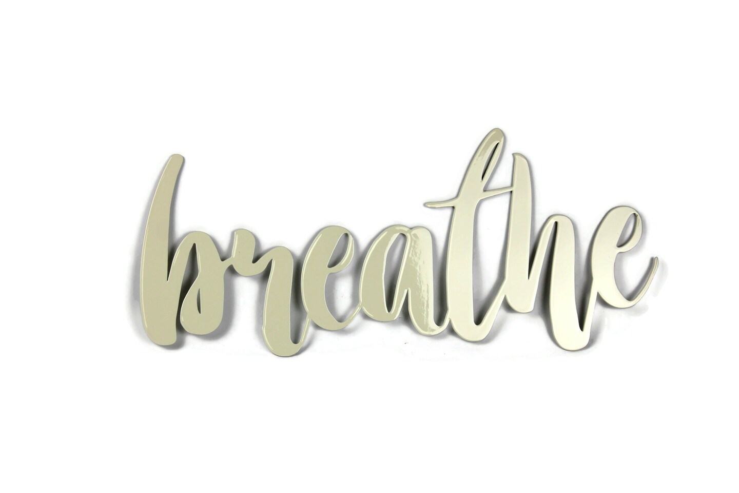 breathe Metal Script Word Sign 16 to 20 Inches Wide | MakerPlace by ...