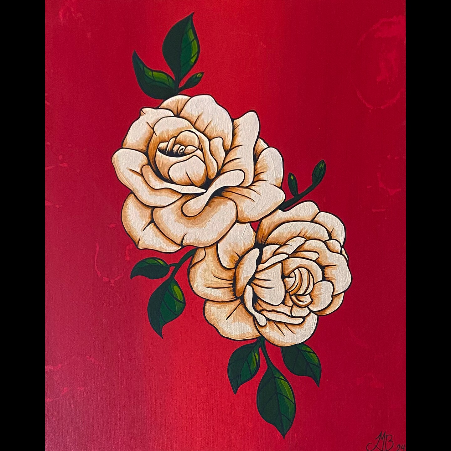 Roses - Original Painting by Mike Best | MakerPlace by Michaels