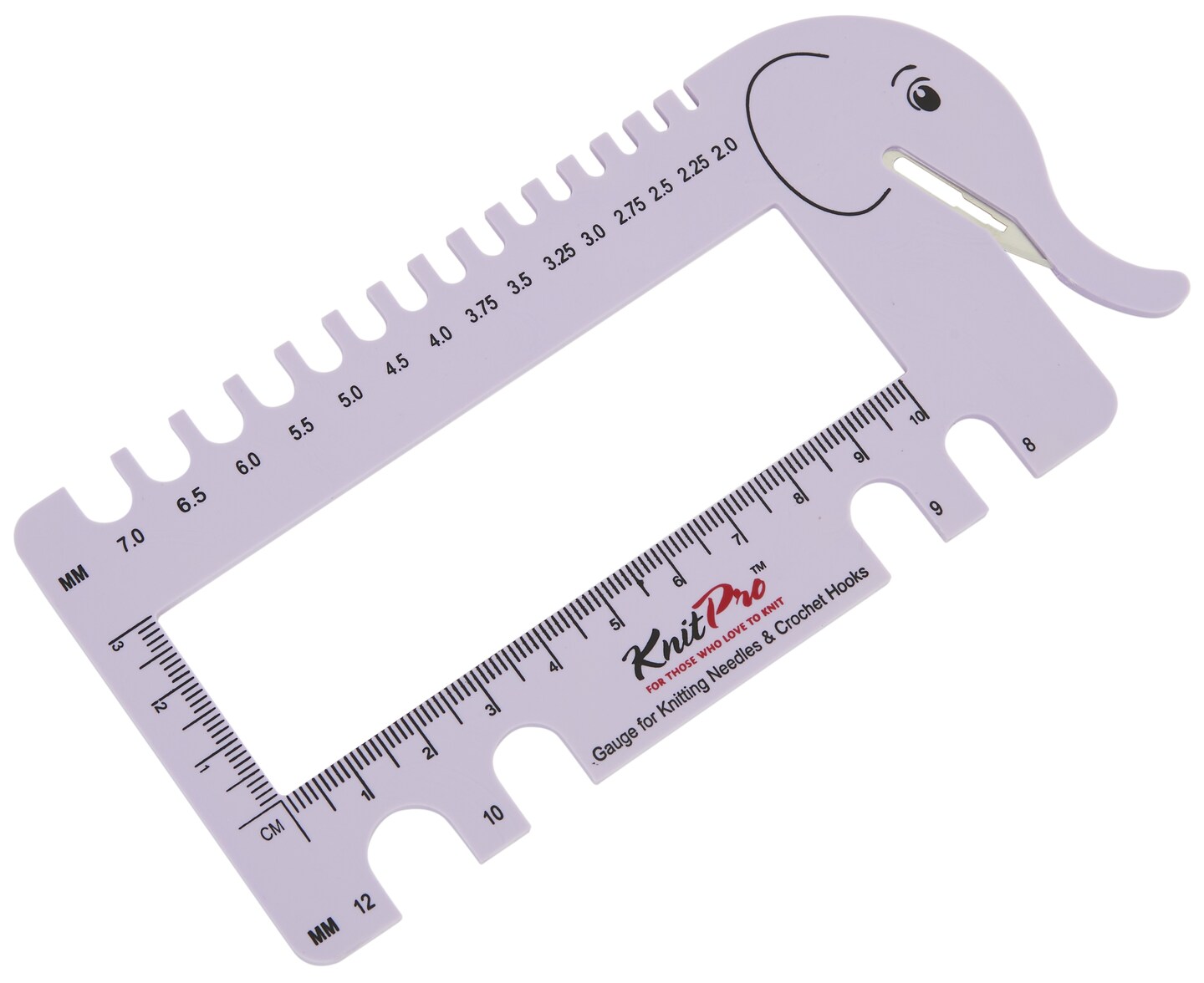 KnitPro Needle & Crochet View Sizer W/Yarn Cutter-Blush | Michaels