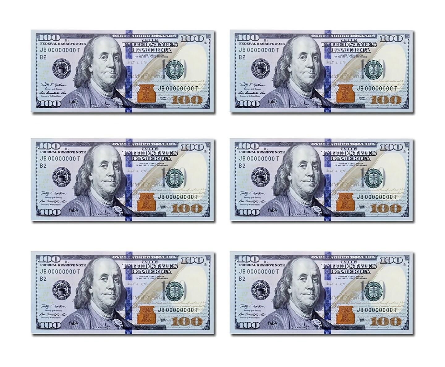 100 Dollar Bills Edible Cake Topper - Personalized Fondant Decor for ...