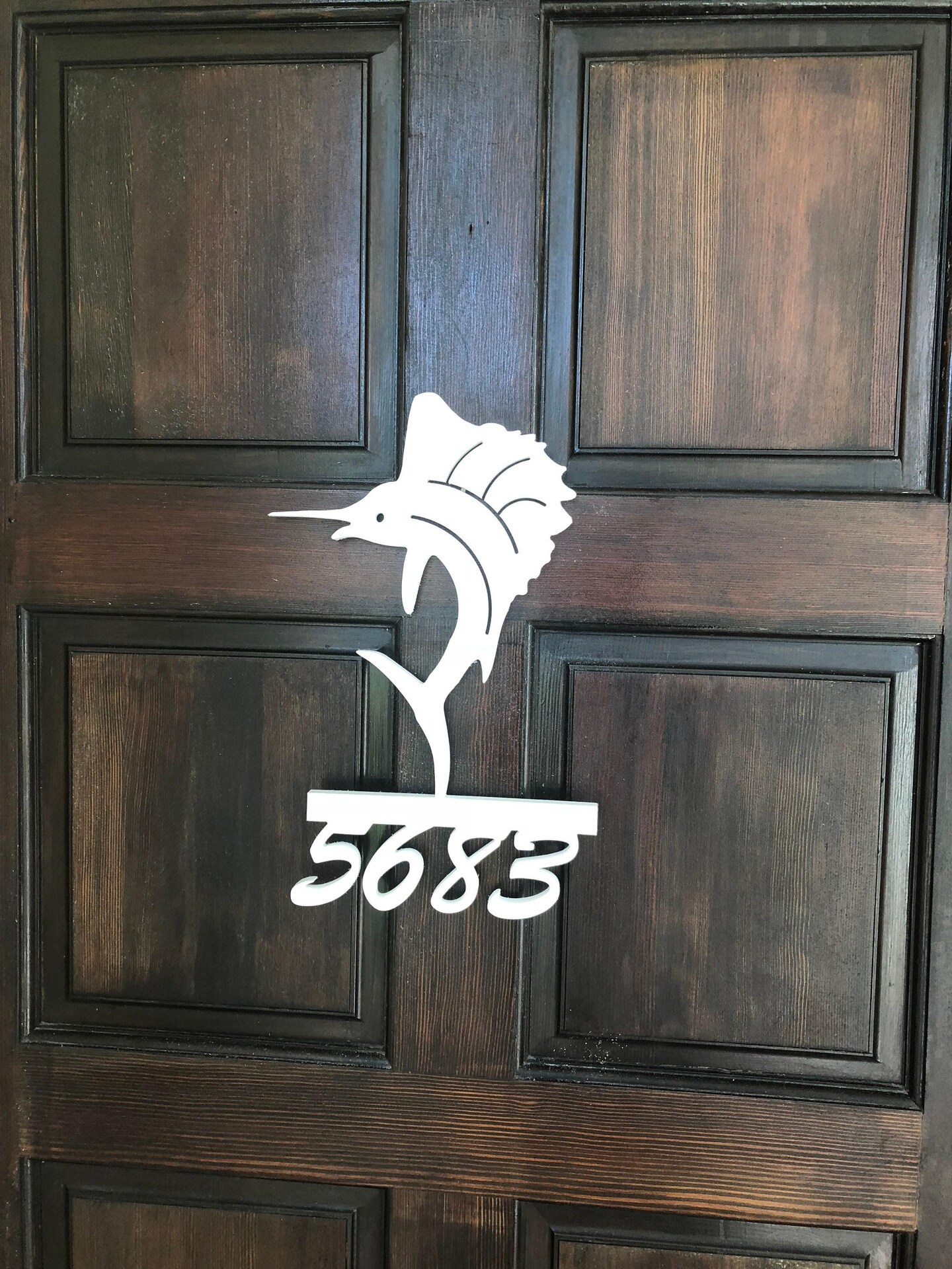 House Number Sign, Sailfish, Address Plaque, Address Sign, Custom ...