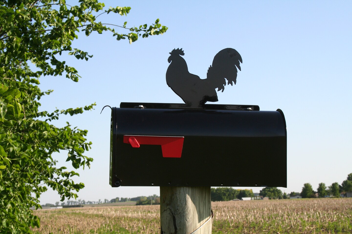 Rooster Metal Mailbox Topper 7.125 Inches Tall -- Does Not Include a ...
