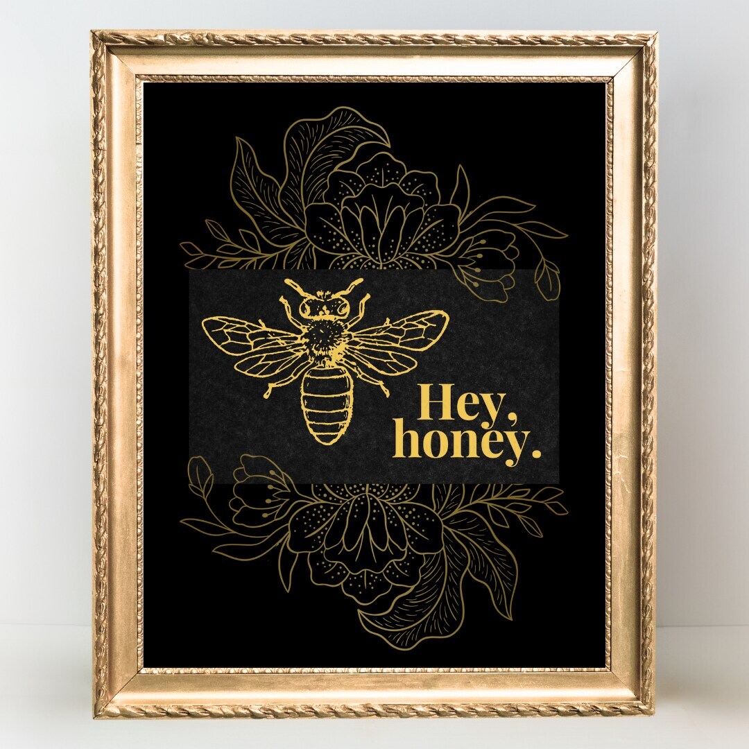 Hey Honey | Bee Art Print | MakerPlace by Michaels
