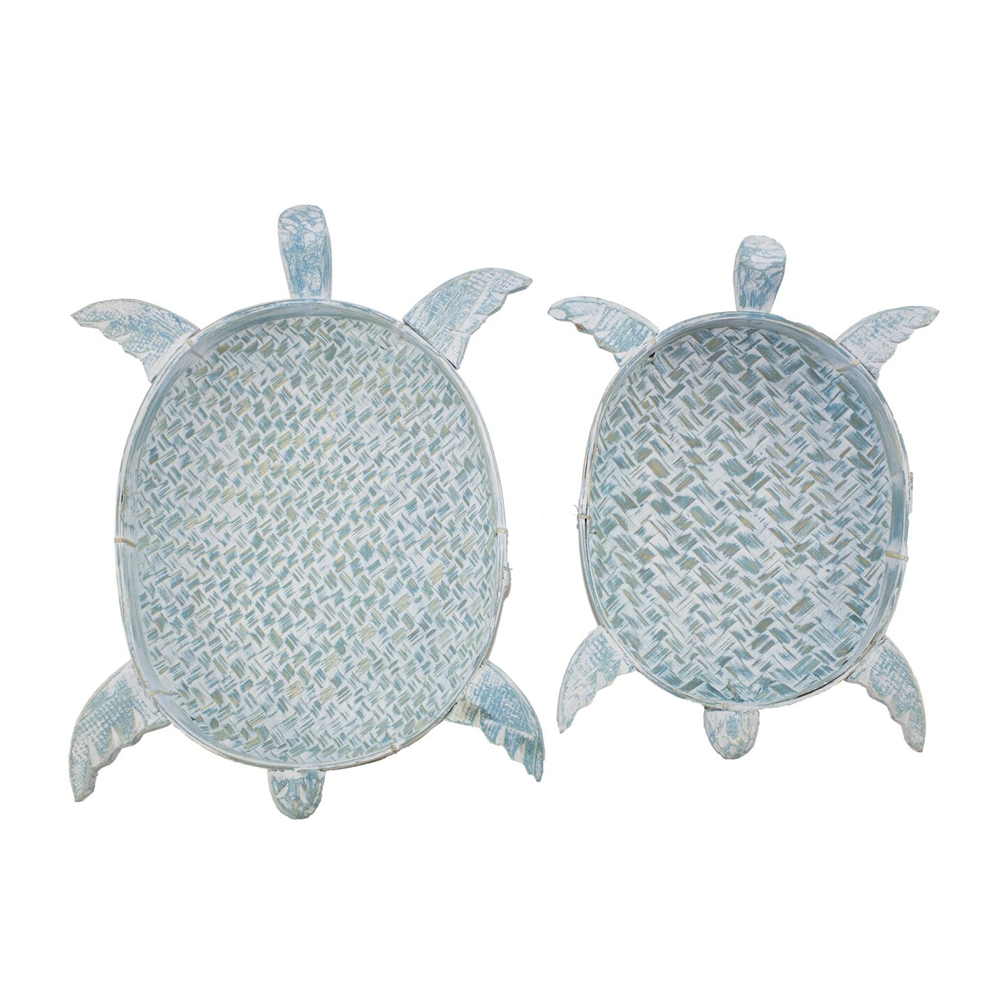 Woven Bamboo Turtle Decorative Baskets Set of 2 | Michaels