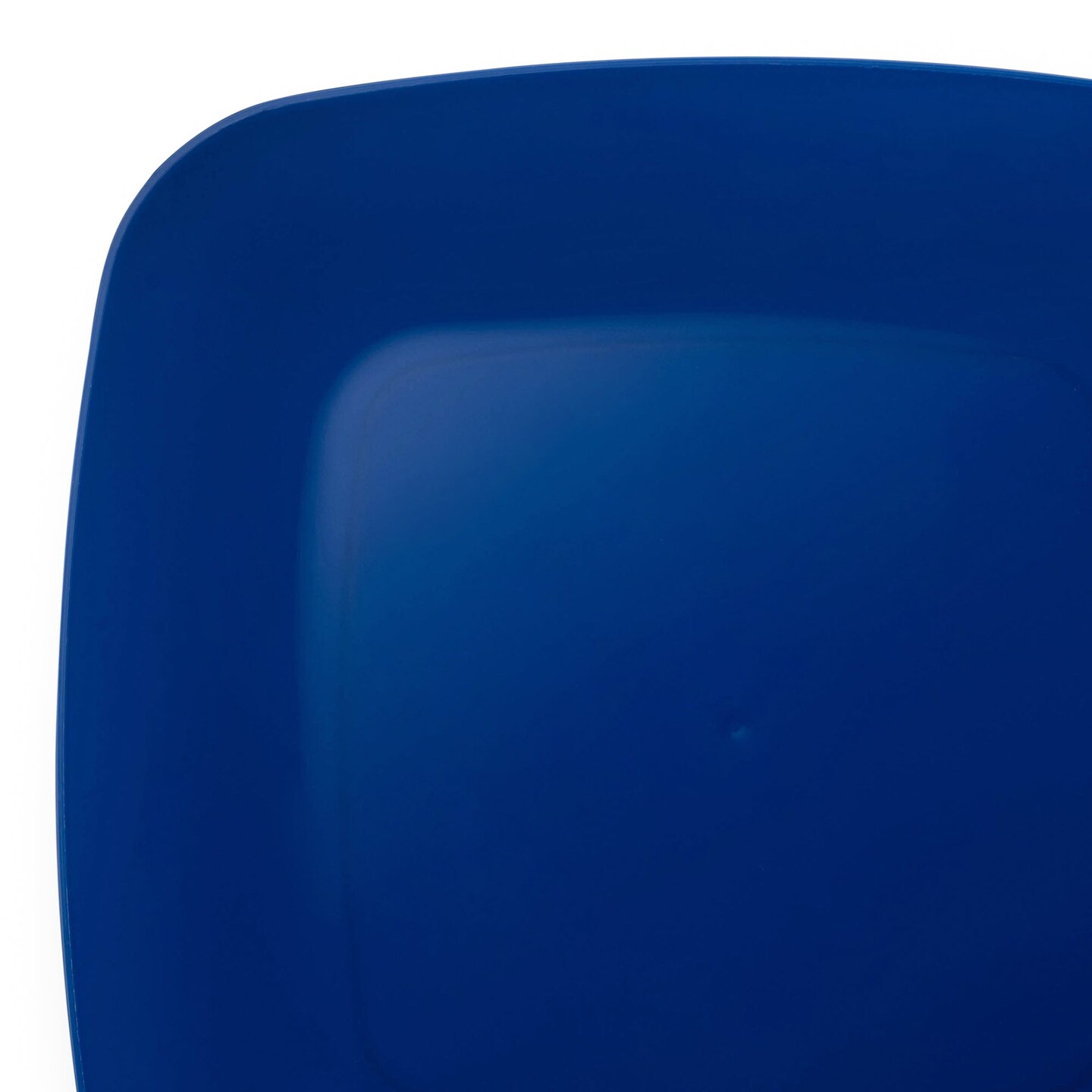 Blue Flat Rounded Square Disposable Plastic Buffet Plates - 8.25" (120 ...