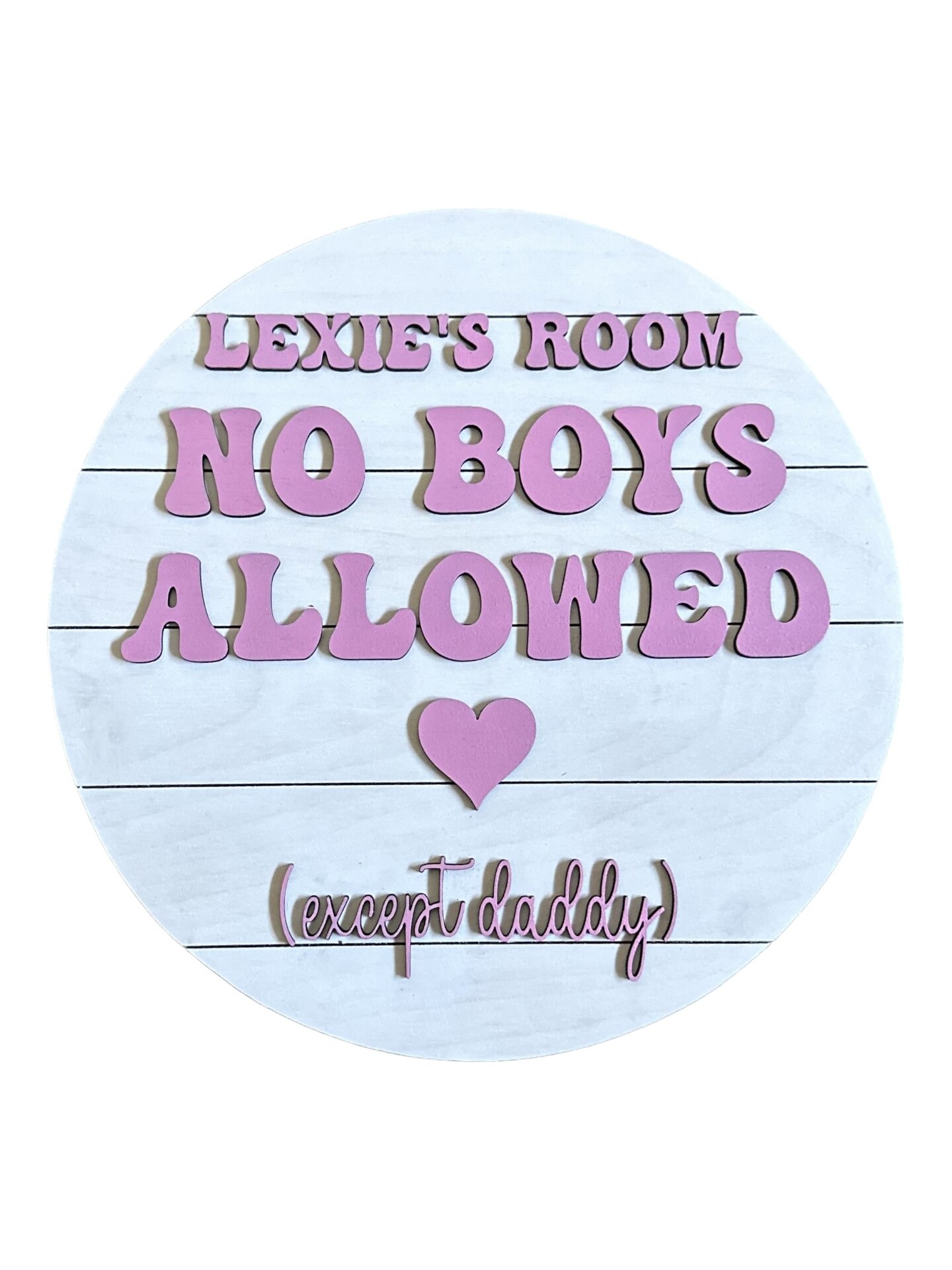 Personalized No Boys Allowed Wood Sign | MakerPlace by Michaels