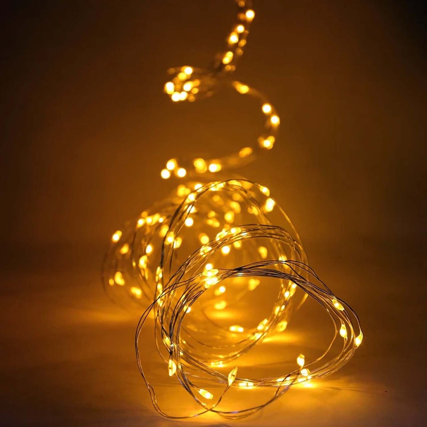 180 LED Silver Copper Branch Tree Lights Plug In Yellow For Christmas ...