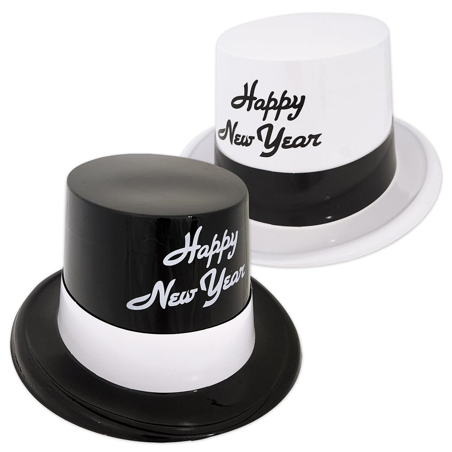 25 Pack Bulk Black & White Legacy New Years Party Topper Hats | Michaels