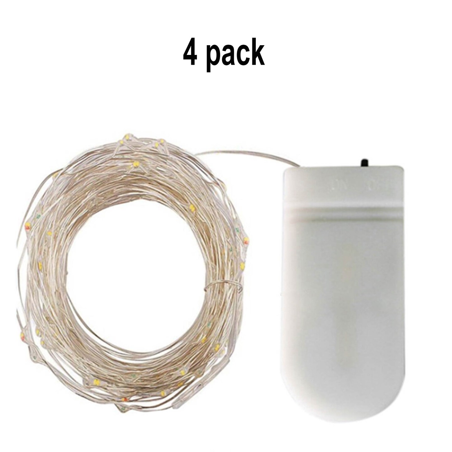 32ft USB Fairy String Lights — 100 LEDs on Bendable Silver Copper Wire ...