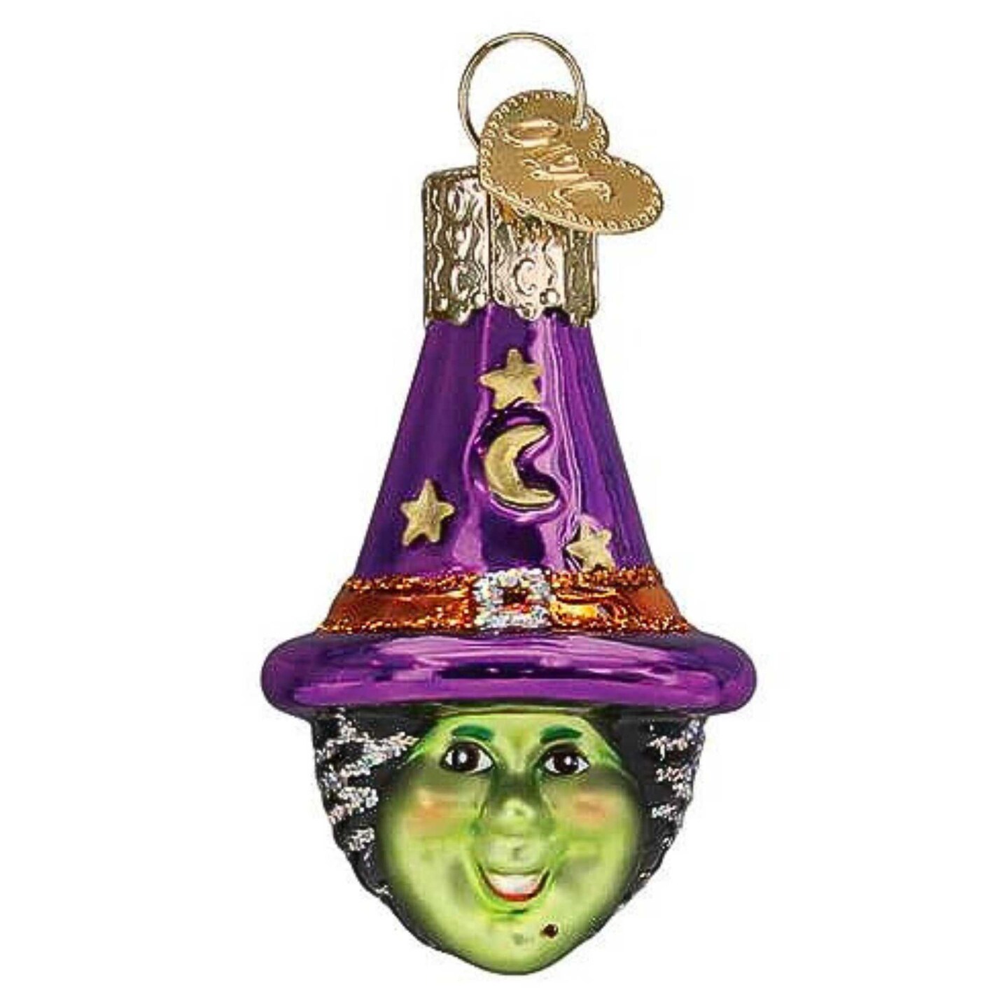 Old World Christmas 2.0 Inch Mini Witch Head Halloween Tree Ornament , Halloween Decor Popular ...