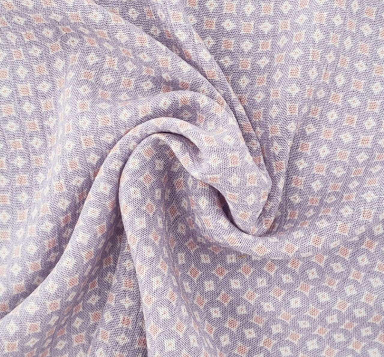 1 Yard Lavender Rayon Crinkle Crepon Lightweight Drapey Fabric for ...