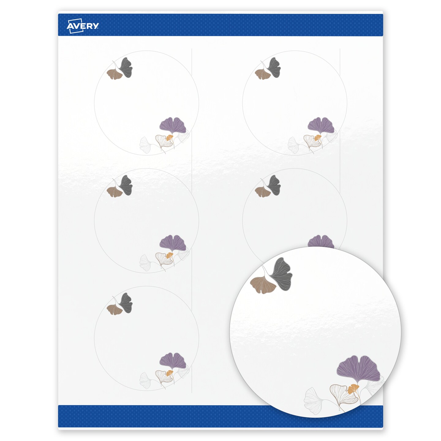 Avery Printable Round Labels with Sure Feed Technology, Pre-Printed ...