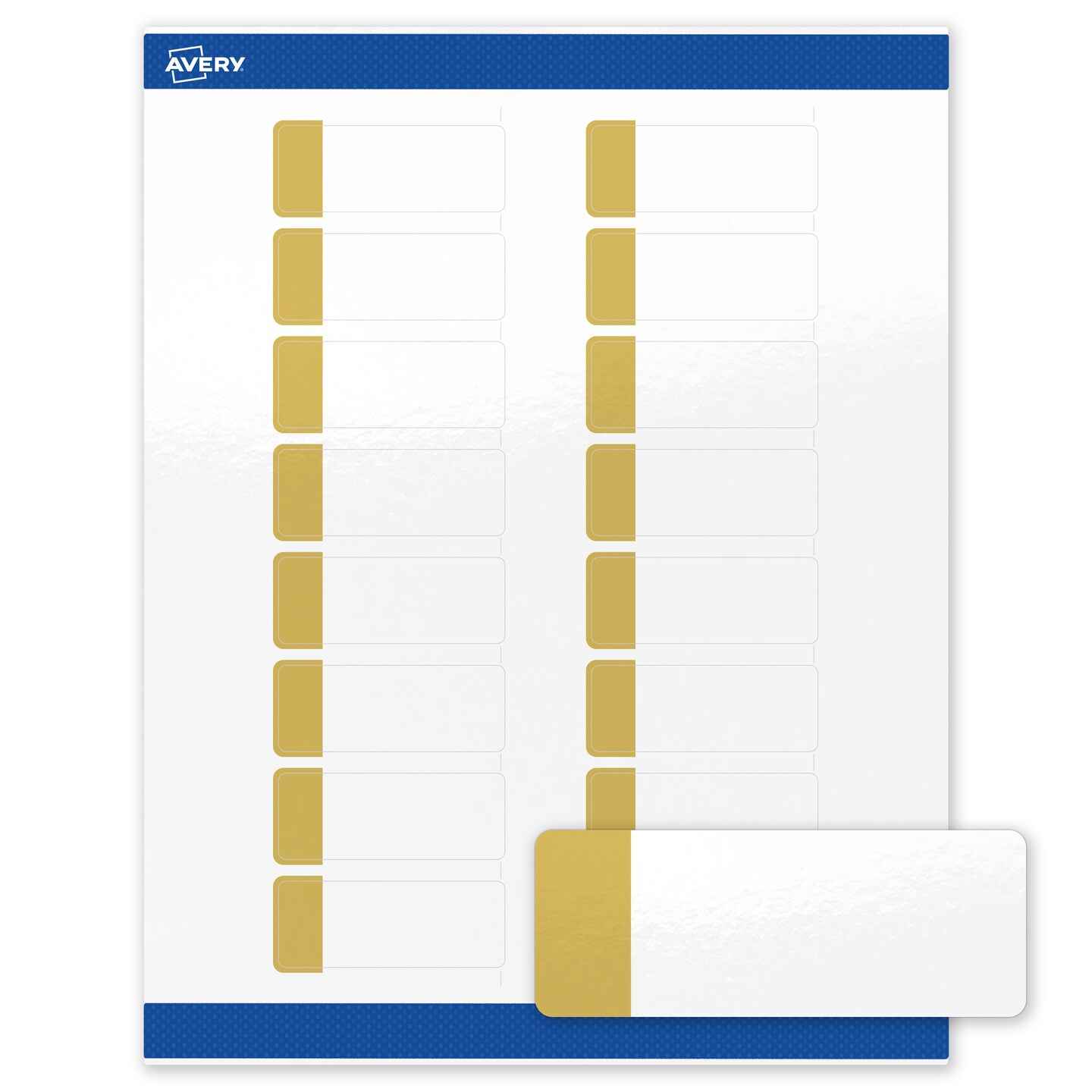 Avery® Printable Rectangle Labels with Sure Feed® Technology, Dipped ...