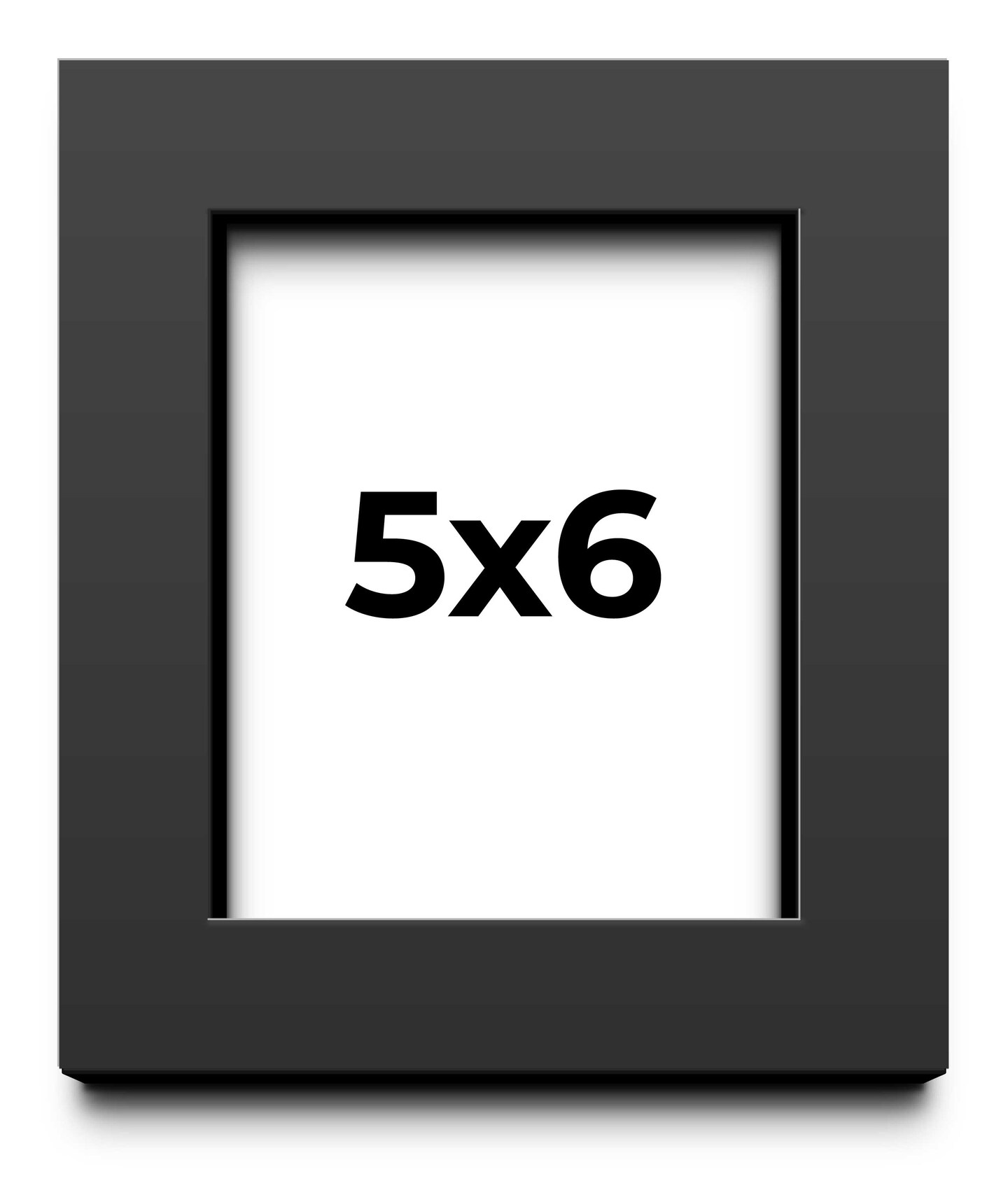 5x6 Flat Picture Frame with UV-Resistant Acrylic & Acid Free Backing ...