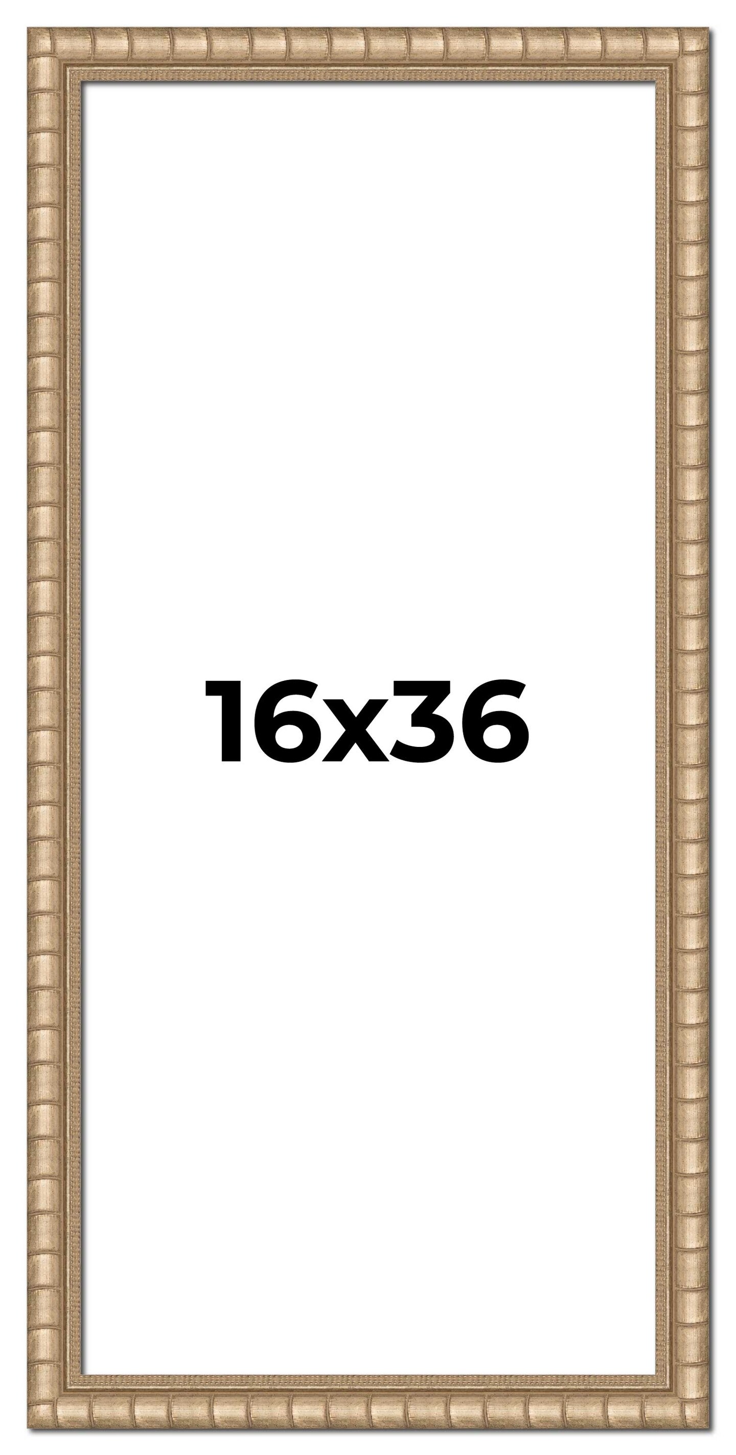 16x36 Modern Bamboo Picture Frame with UV-Resistant Acrylic & Acid Free ...