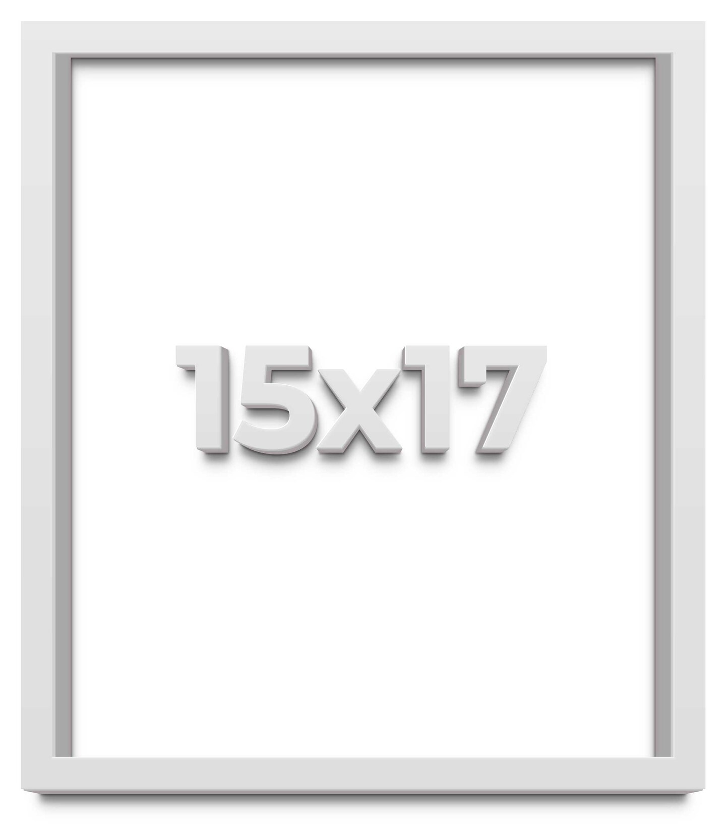 15x17 Shadow Box 1" Depth Picture Frame with UV-Resistant Acrylic ...