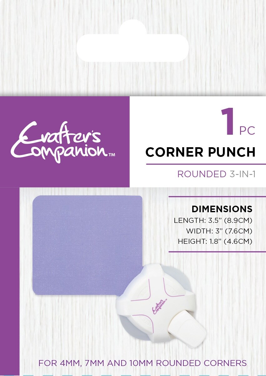 Crafter's Companion 3-In-1 Punch-Rounded Corner | Michaels