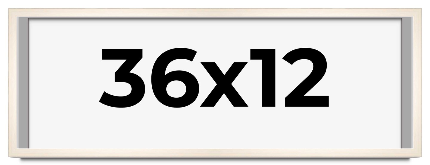 Panoramic Shadow Box 3/4" Depth White Picture Frame - UV Acrylic ...