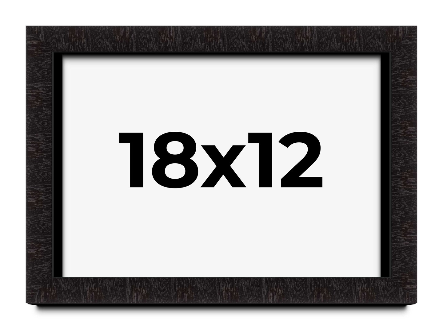 Modern Shadow Box 1" Depth Black Picture Frame - UV Acrylic, Backing ...