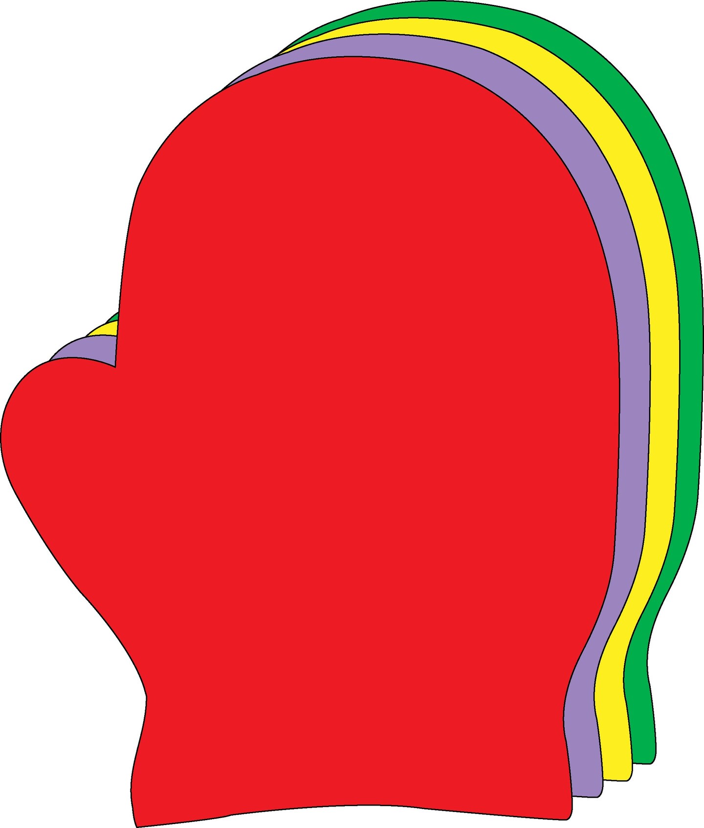 Super Cut-Outs - Assorted Color Mitten | MakerPlace by Michaels