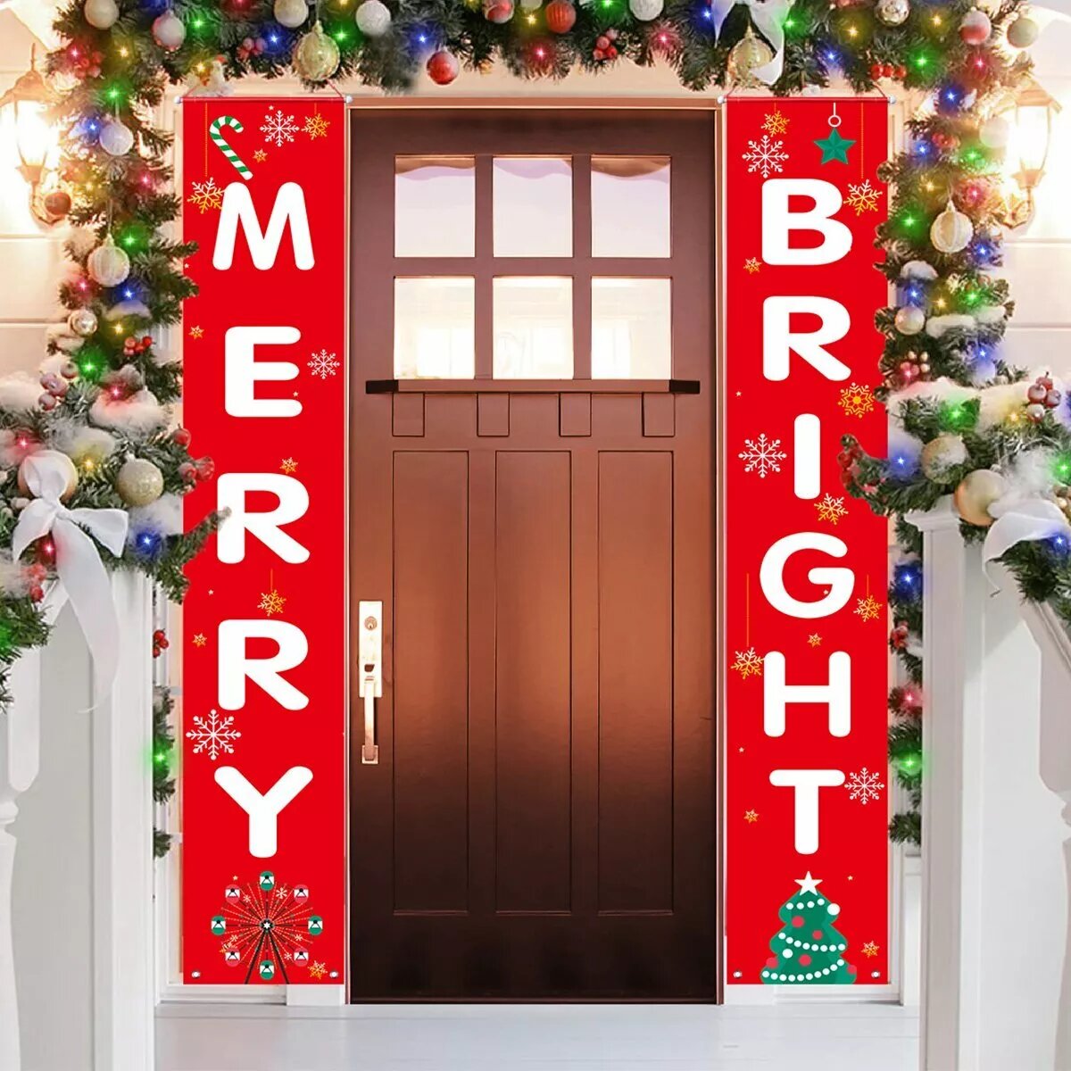 Kitcheniva Christmas Hanging Banner Flag Door Party Decoration, Model ...