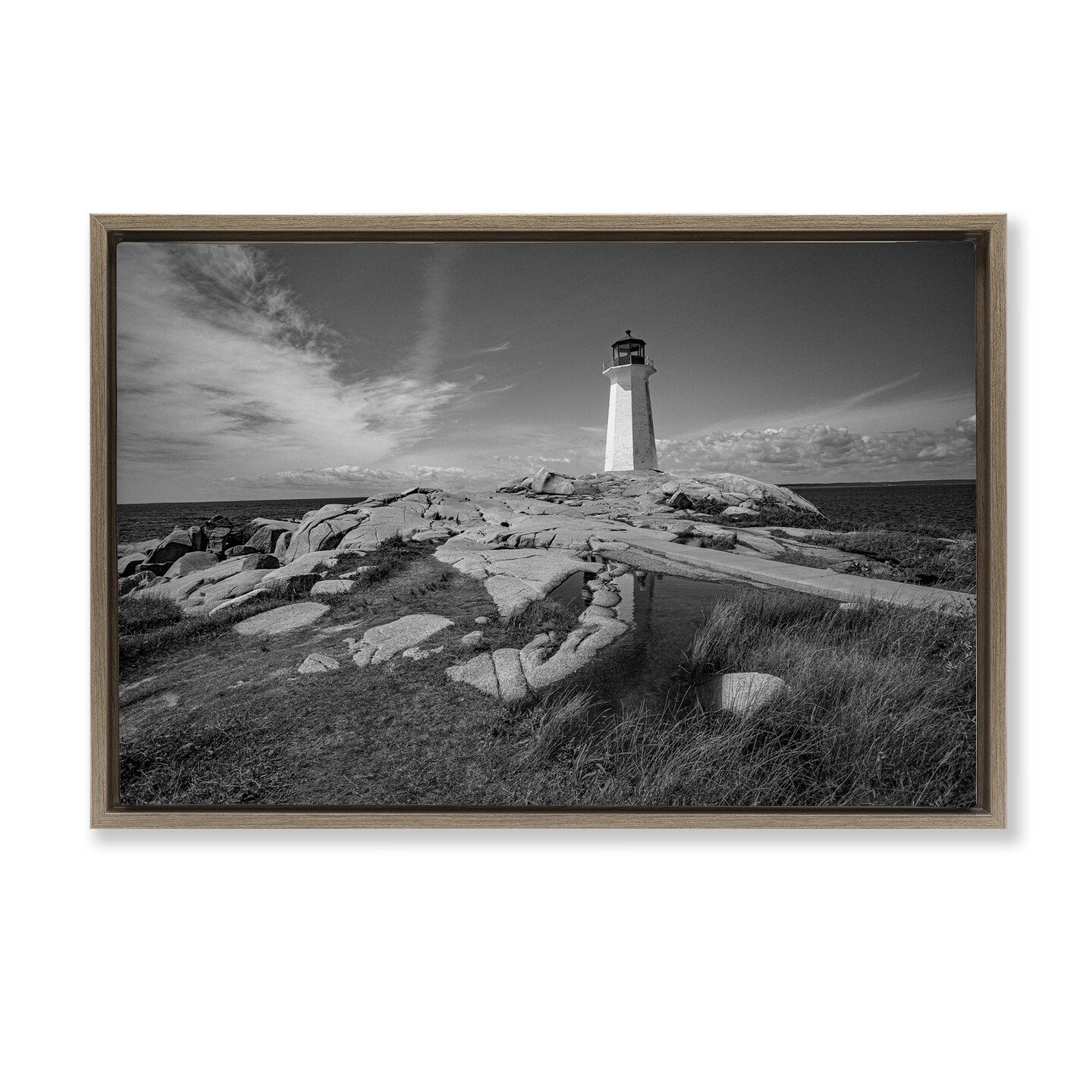 Stupell Industries Heart Of Lighthouse View Floating Frame, design by ...