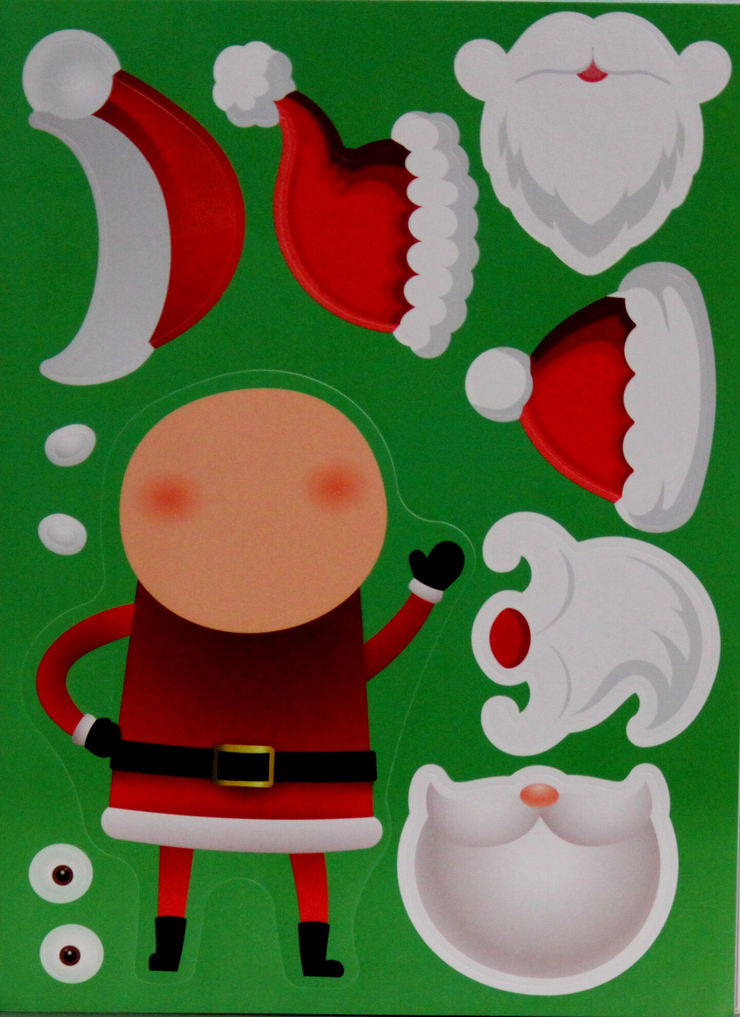 Christmas Create Your Santa Stickers Sheet | Michaels