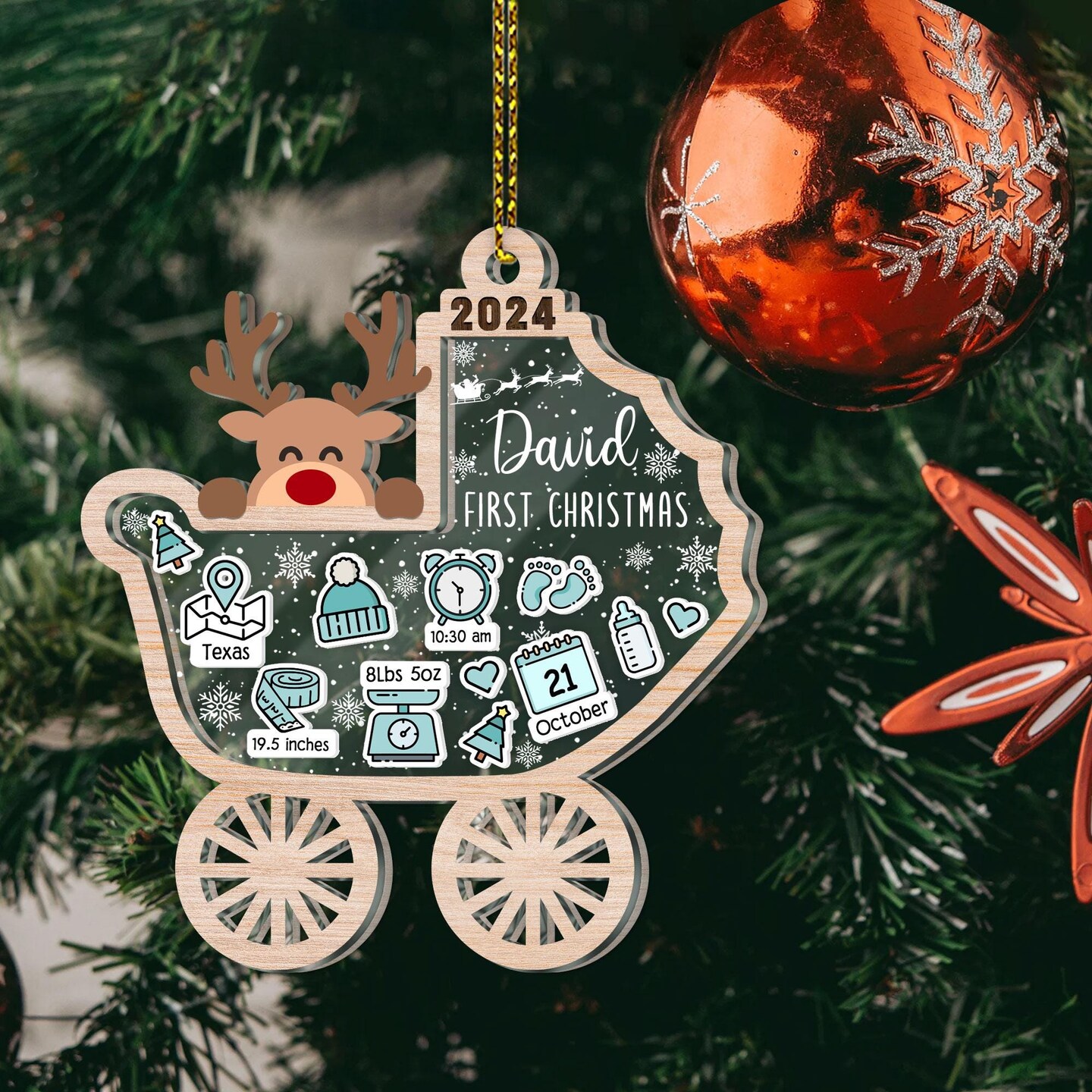 Personalized baby ornament store