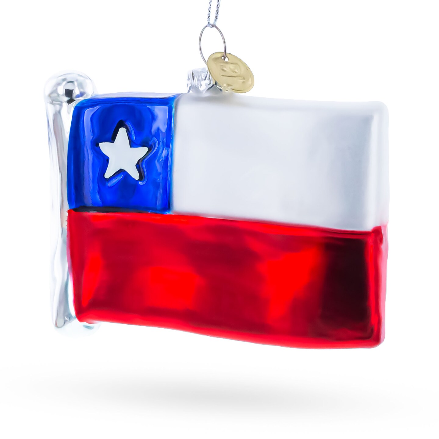Waving Flag of Chile Glass Christmas Ornament | Michaels