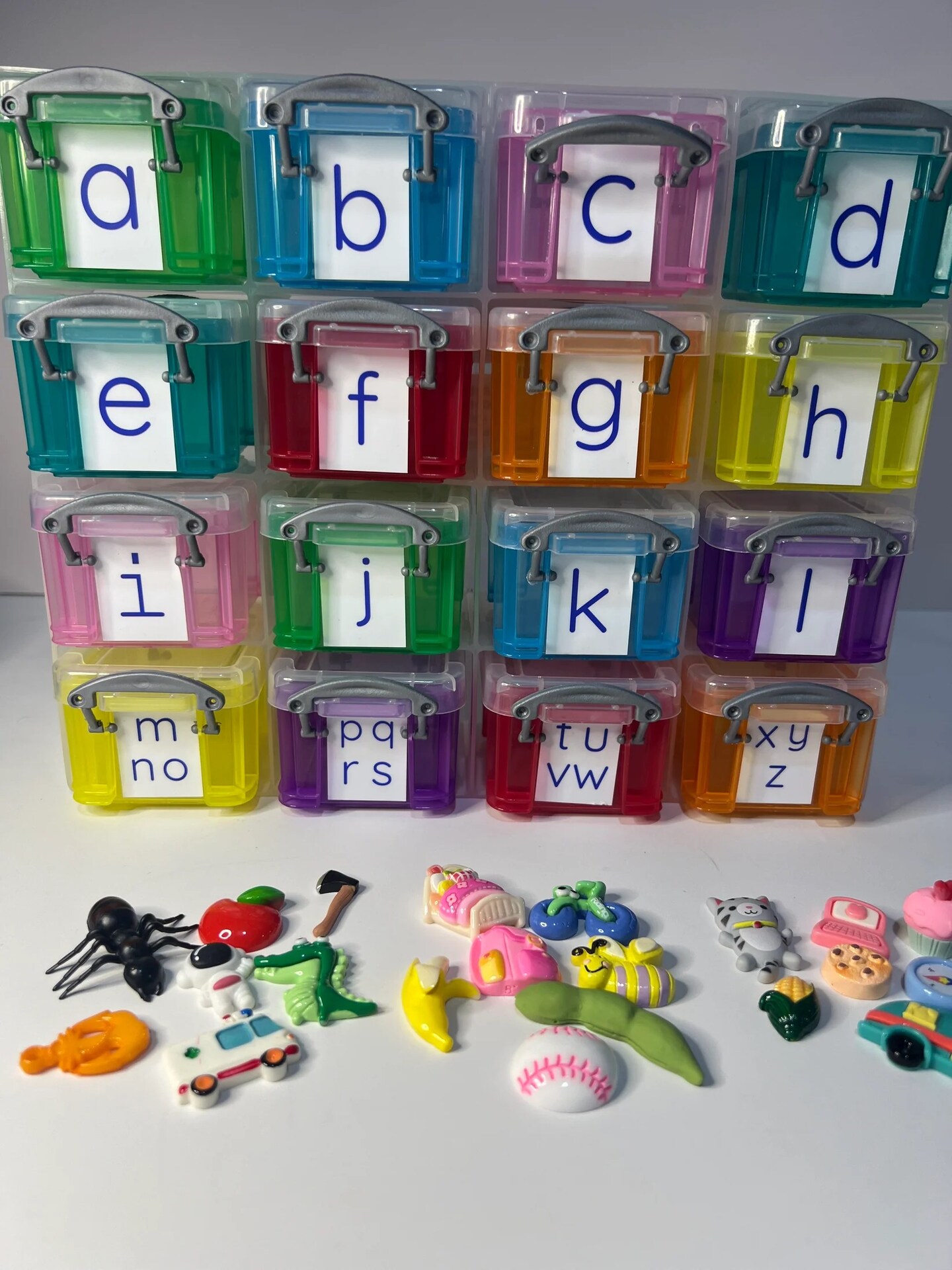 LOWERCASE Alphabet Objects in Storage BEST SELLER Trinkets Beginning ...
