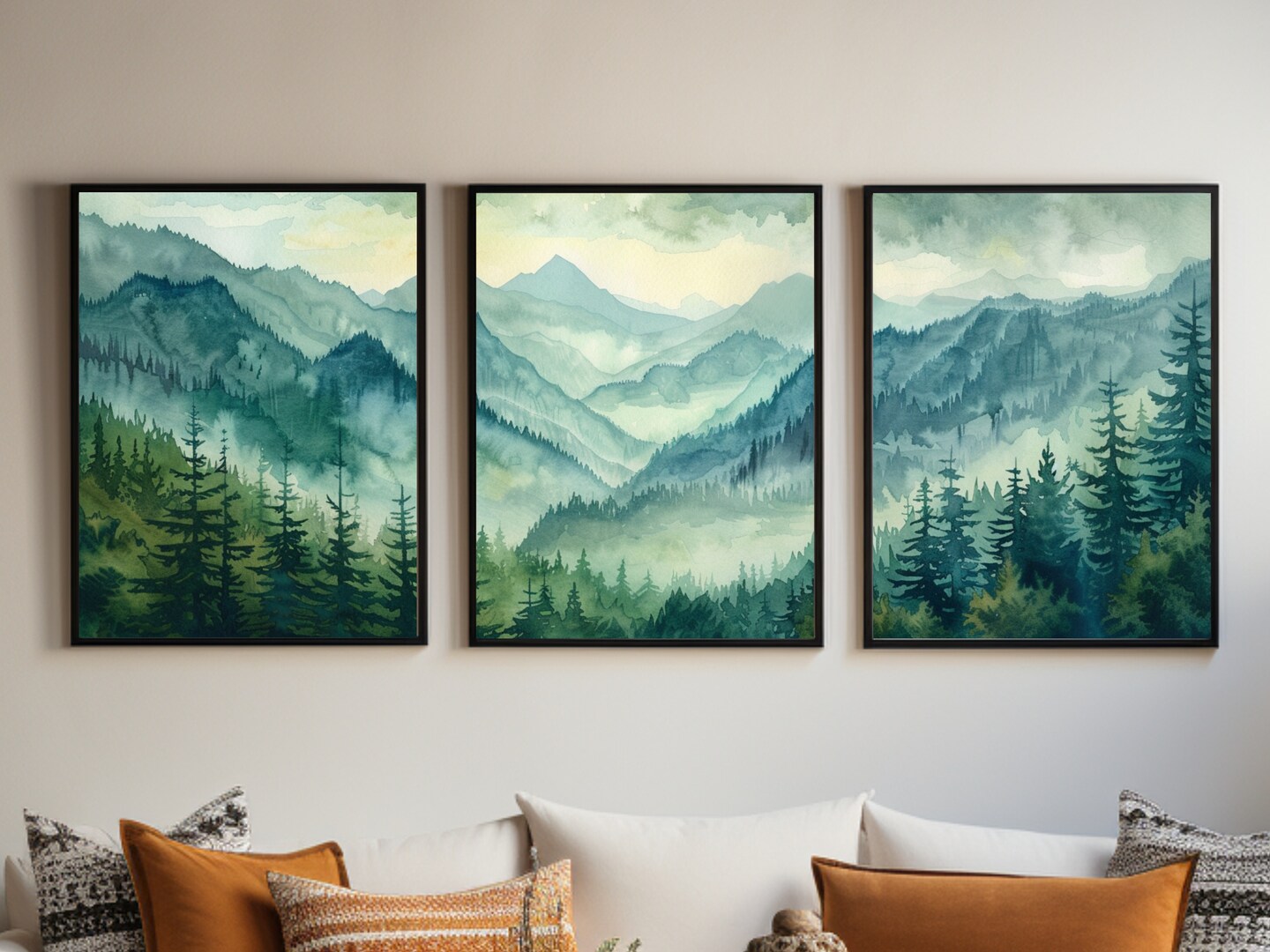 Olympic National Park Panorama Painting |Travels in Washington ...